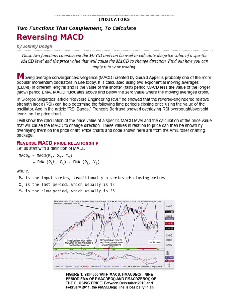 Reversing MACD - Johnny Dough | PDF | Valuation (Finance) | Investing