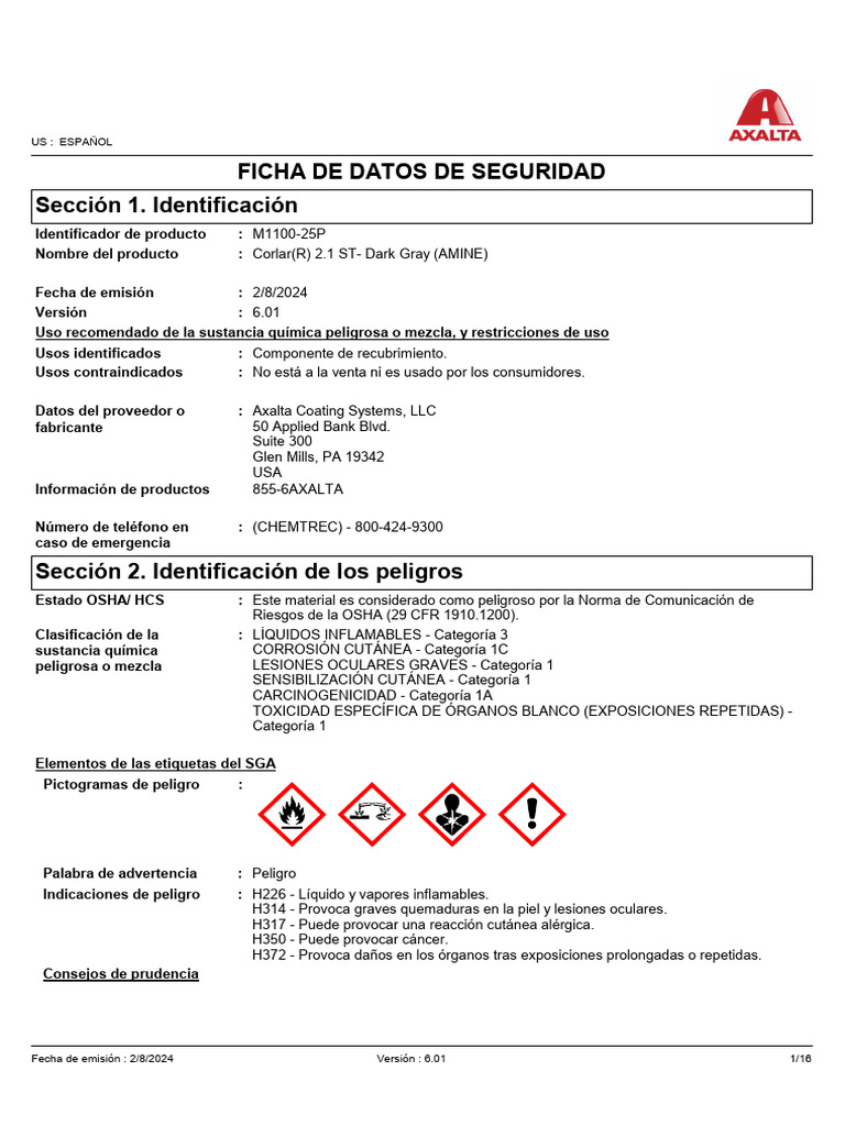 Axalta Corlar 25P Base | PDF | Agua | Ventilación (Arquitectura)