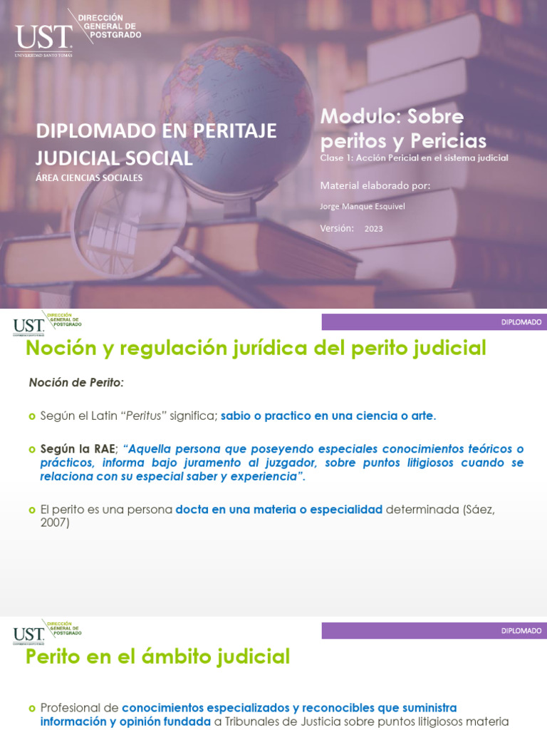 Clase 1 | PDF | Testigo experto | Experto
