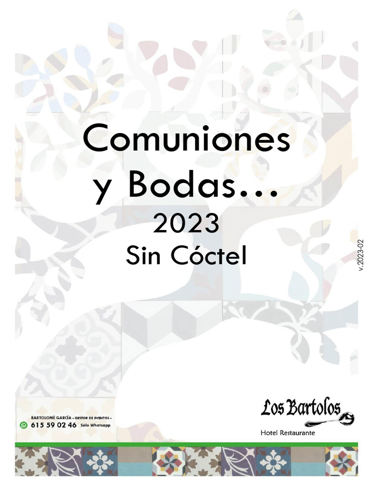 Bartolos Comuniones 2023 02 | PDF | ensalada | Postres