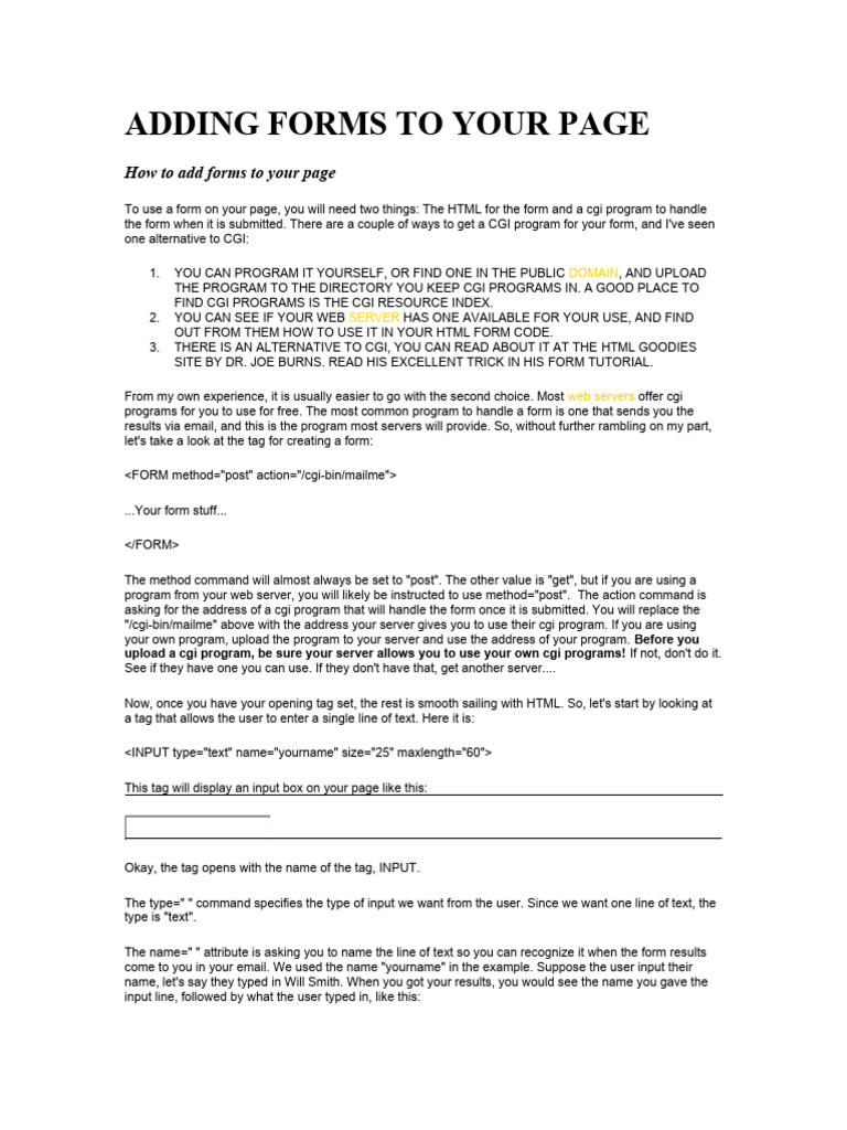 Adding Forms Pdf Network Service Hypertext