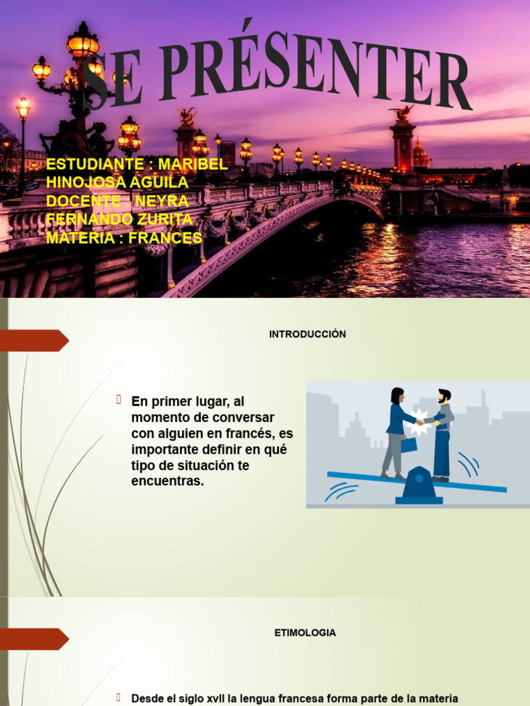 Formas de Presentarse | Descargar gratis PDF | Idiomas | Estudios de ...