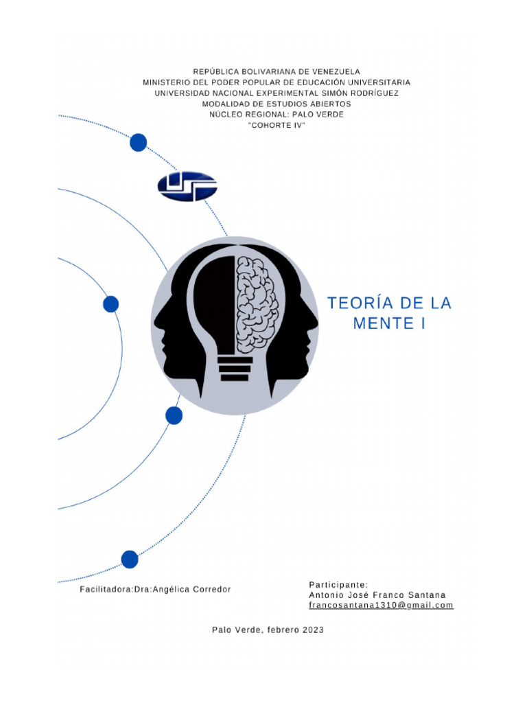 7001G04 Teoria de La Mente I | PDF | Teoria de la mente | Mente