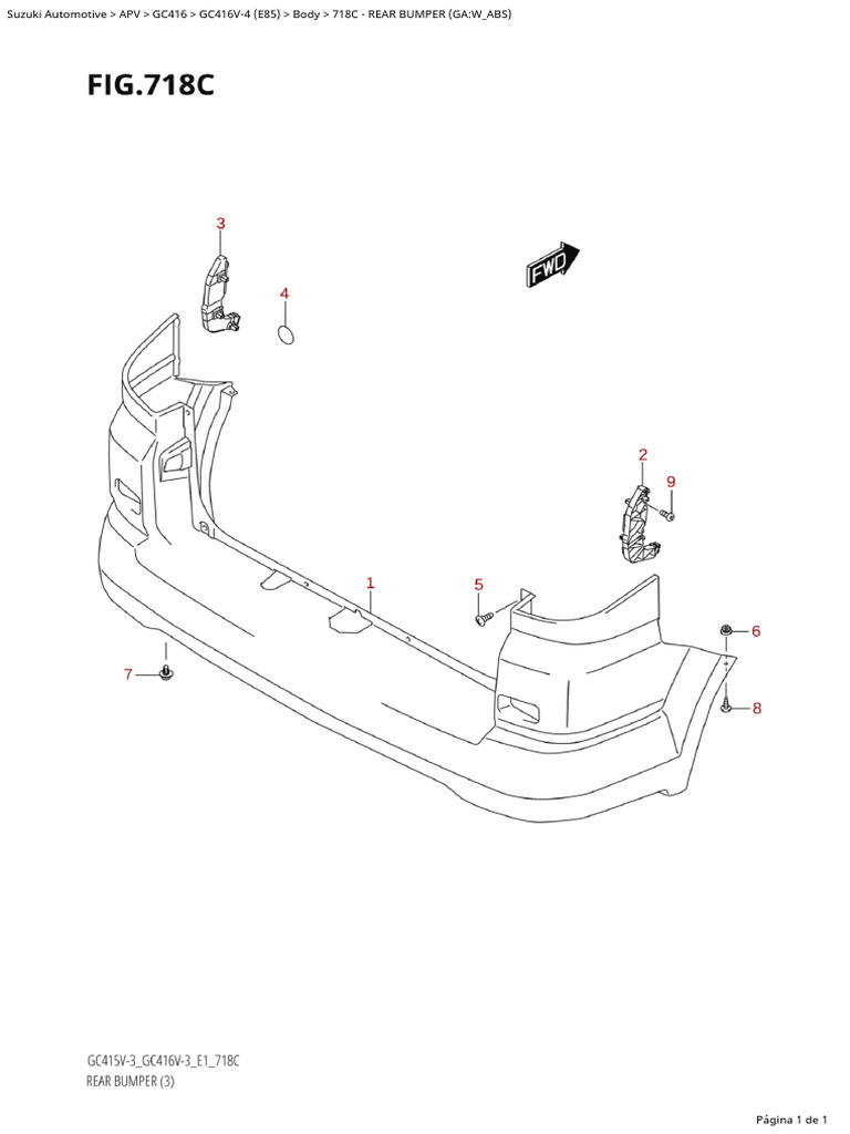 Bumper Trasero Apv Microbus | PDF