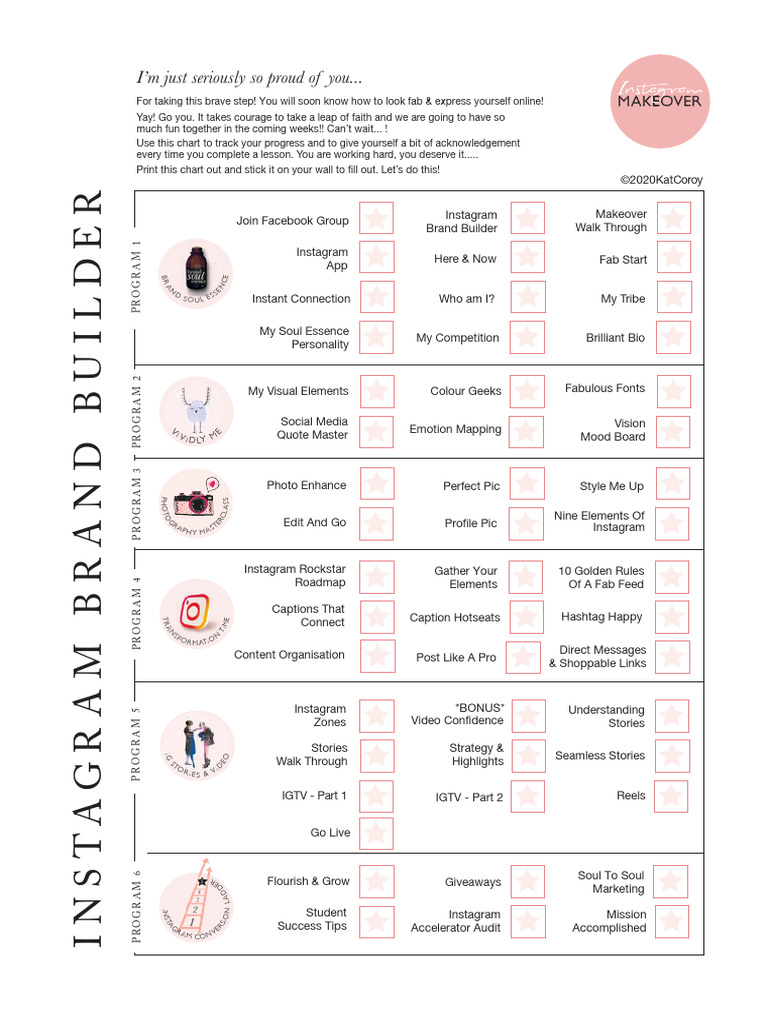 Instagram Brand Builder Chart 4 | PDF | Social Network | Media Sharing Instagram Brand Builder Chart 4 | PDF | Social Network | Media Sharing