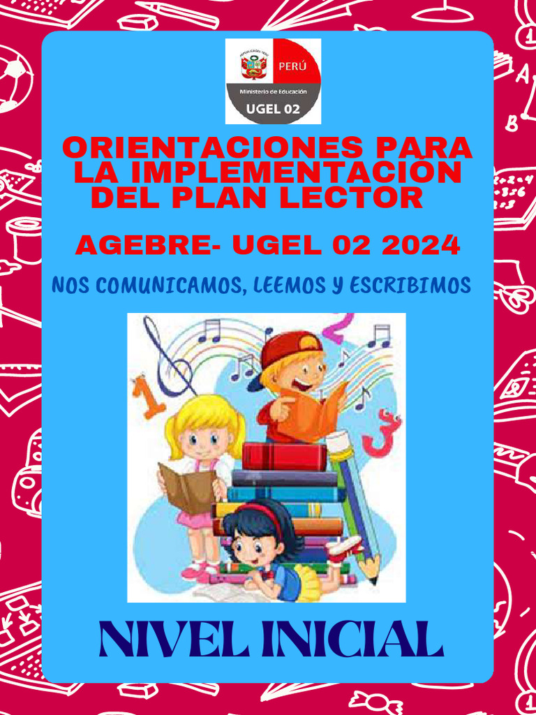 Orientaciones Inicial Plan Lector 2024 Compressed | PDF | Educación de la primera infancia ...