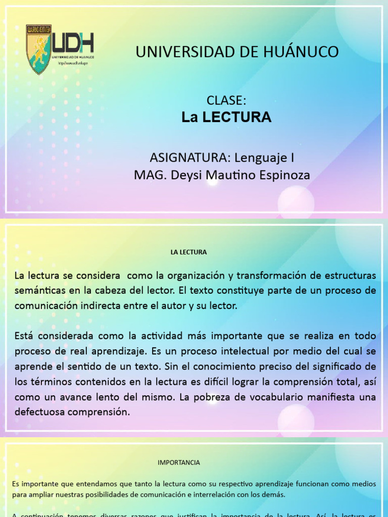 La Lectura | PDF | Aprendizaje | Inferencia