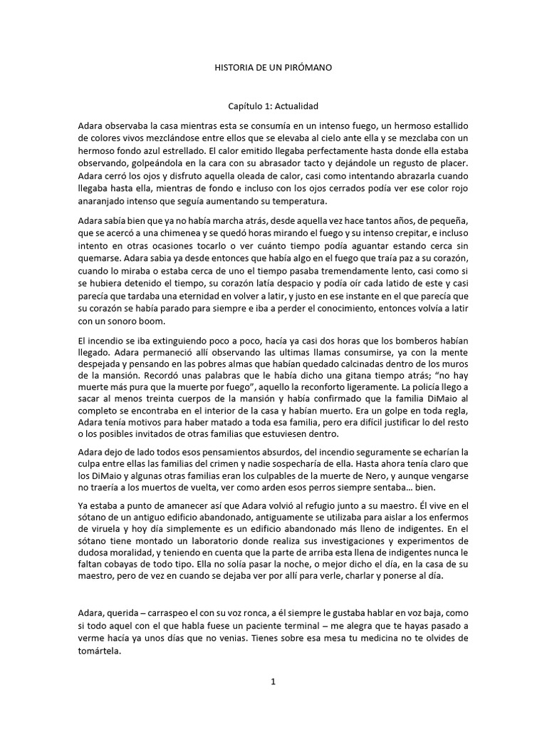 HISTORIA_DE_UN_PIROMANO | PDF | Incendios