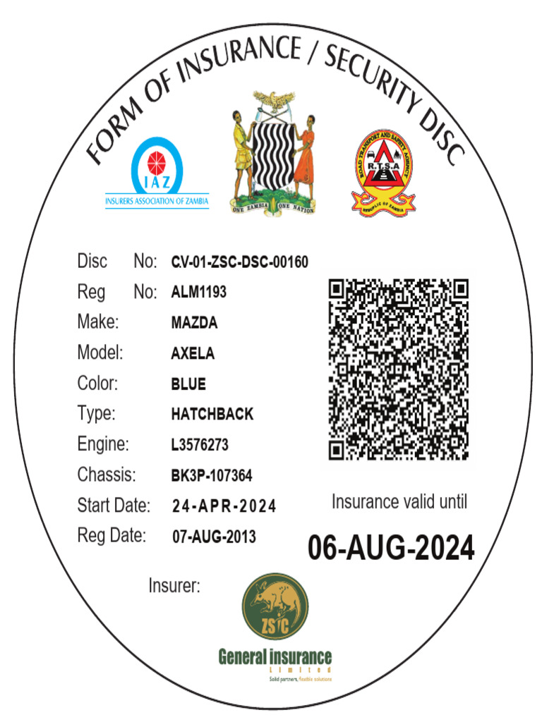 Alm1193 Zsic General Insurance Limited 24-Apr-2024 114922 | PDF