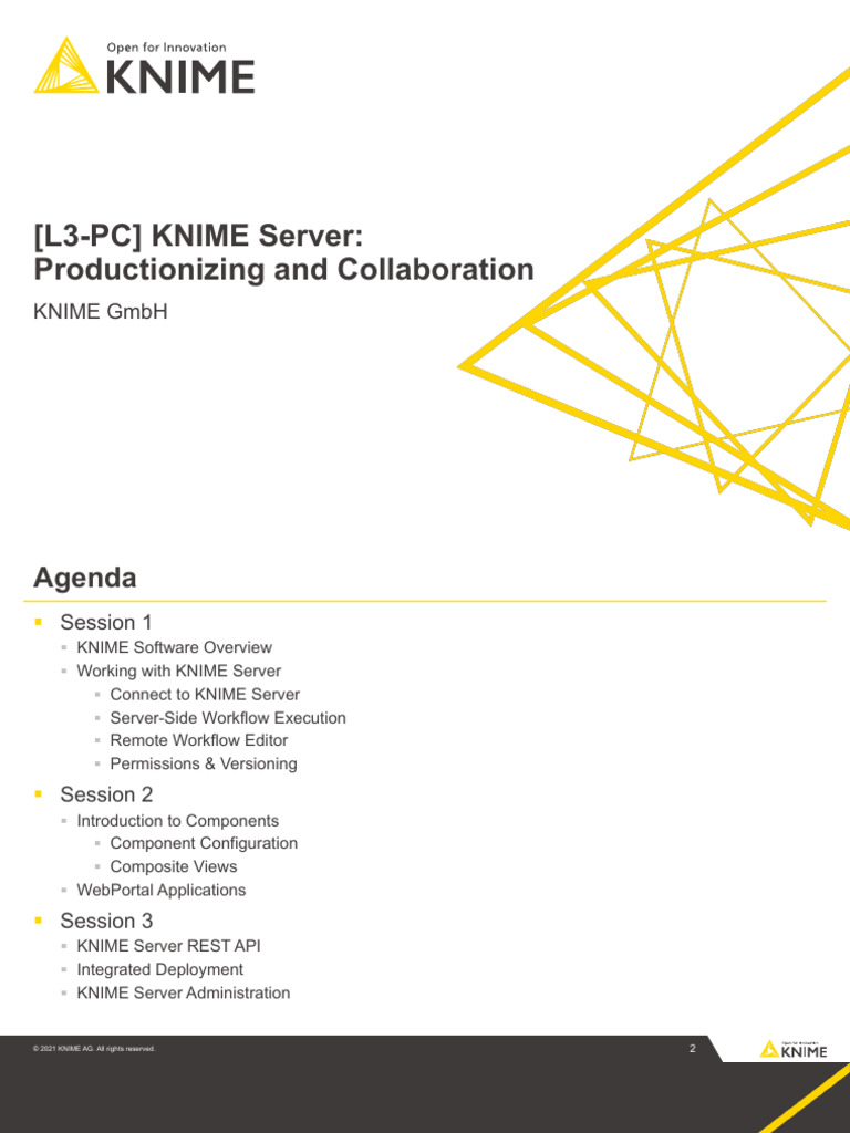 Knime L3 Study Material | Download Free PDF | Analytics | Server (Computing)