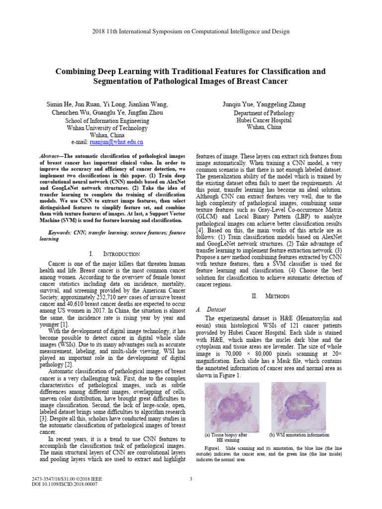 Combining Deep Learning with Traditional Features for Classification and | PDF | Support Vector ...