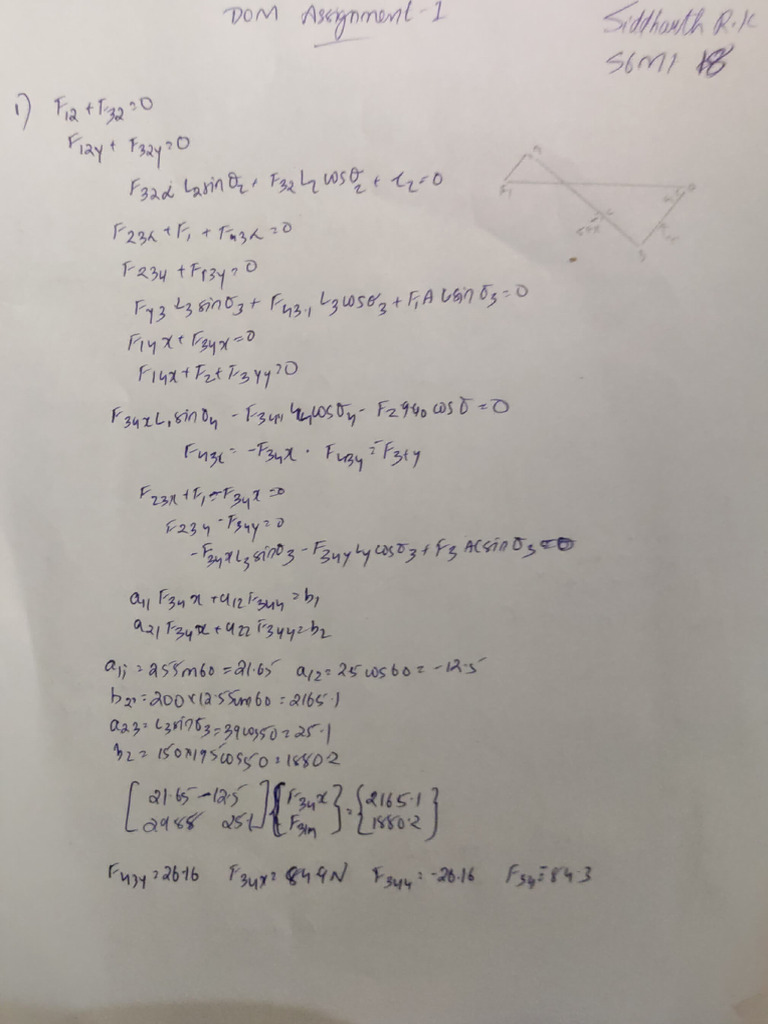 Siddharth RK Roll No. 18 S6M1 Dom Assignment 1 4-4-2021 | PDF