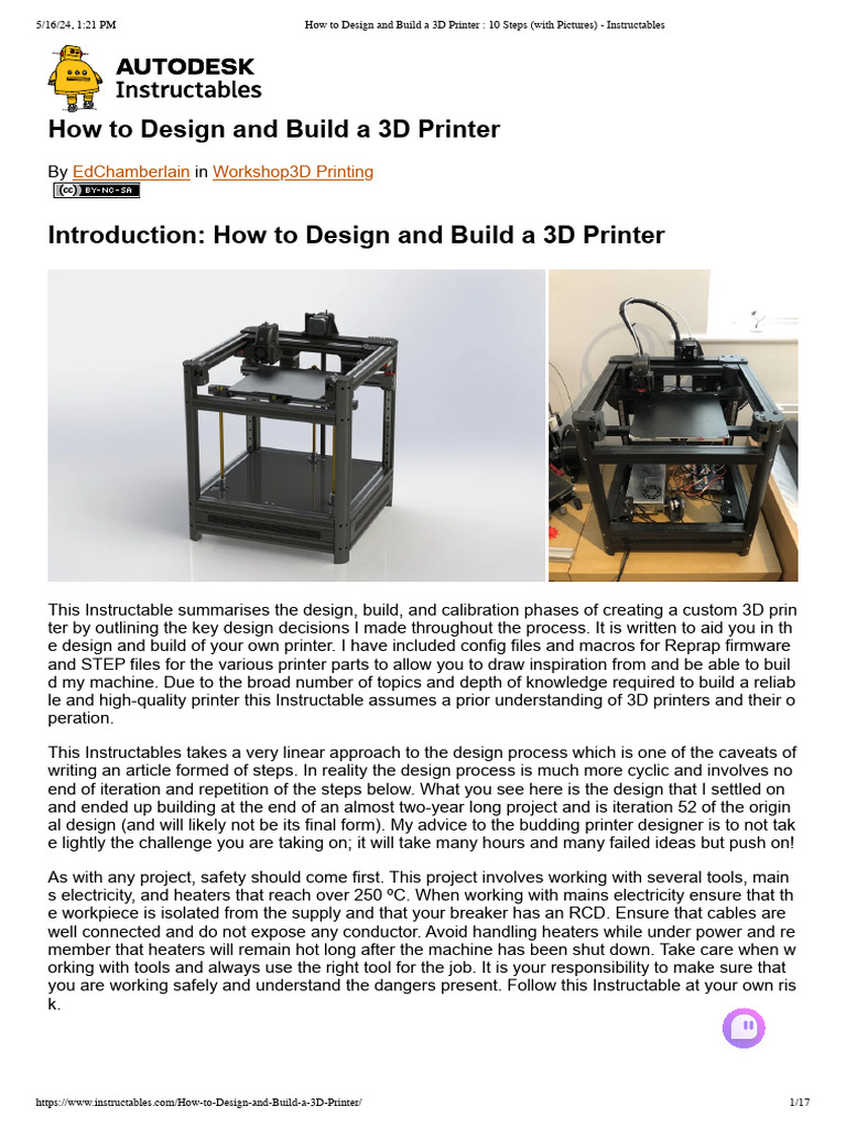 Build Your Own 3D Printer Guide | PDF | Belt (Mechanical) | 3 D Printing