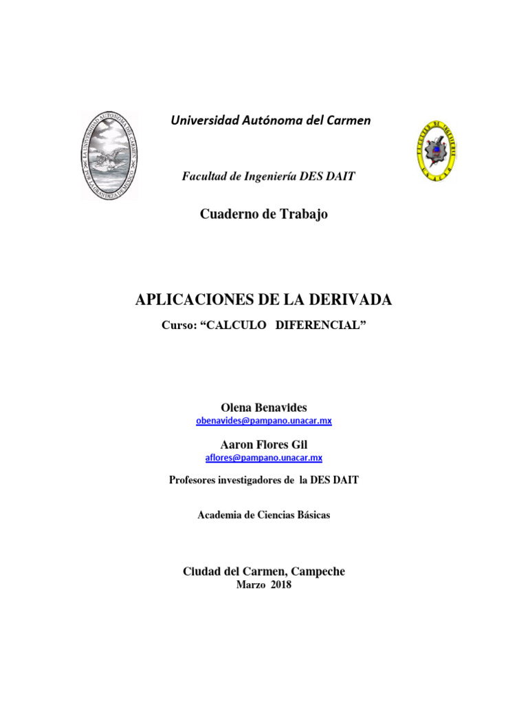 Aplicaciones de La Derivada | PDF | Derivado | Función (Matemáticas)