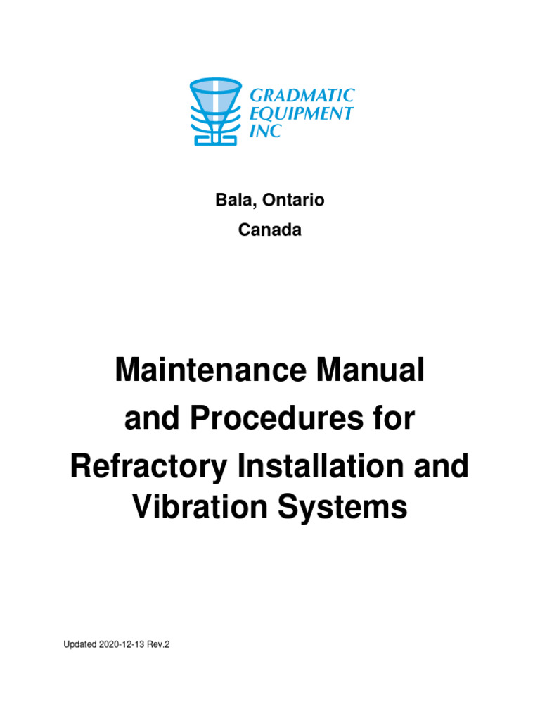 Maintenance Instructions 20201213 Rev2 | PDF | Nut (Hardware) | Bearing ...