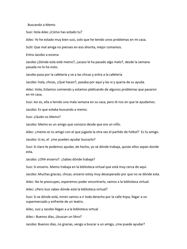 Buscando A Memo | PDF