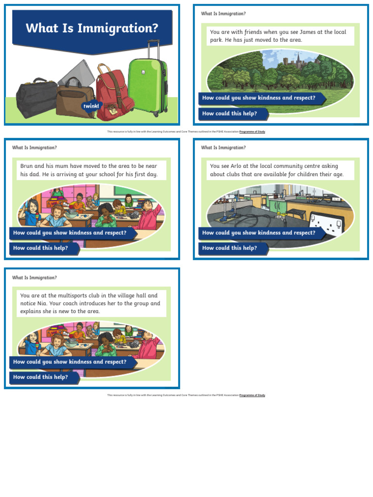 What Is Immigration KS2 Role Play Cards | PDF