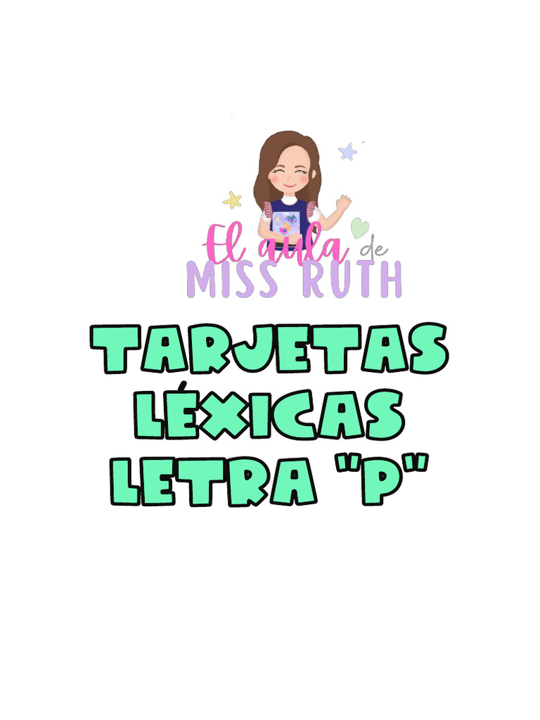 Tarjetas Léxicas Letra P | PDF