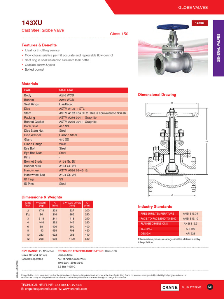 Industrial Valve Specifications | PDF | Valve | Mechanical Engineering