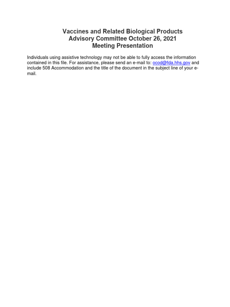 VRBPAC 10.26.21 Meeting Presentation FDA EUA Review of Effectiveness ...