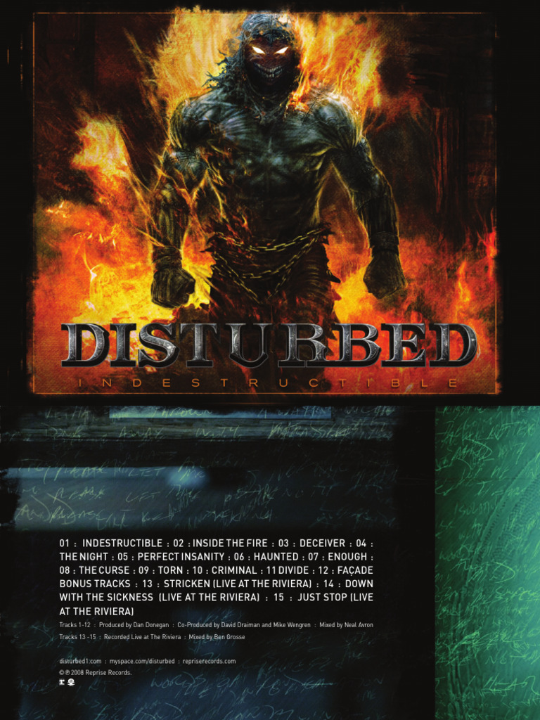 Disturbed Album "Indestructible" Tracklist & Credits | PDF | Art