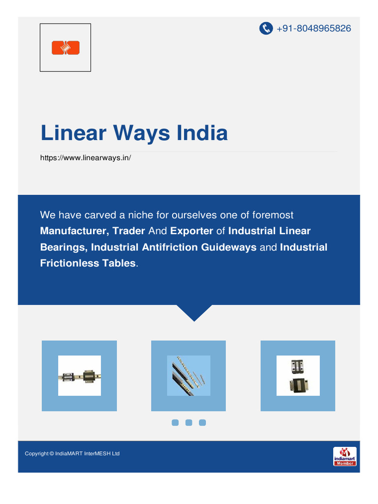 Linear Ways India | PDF | Machines | Mechanical Engineering