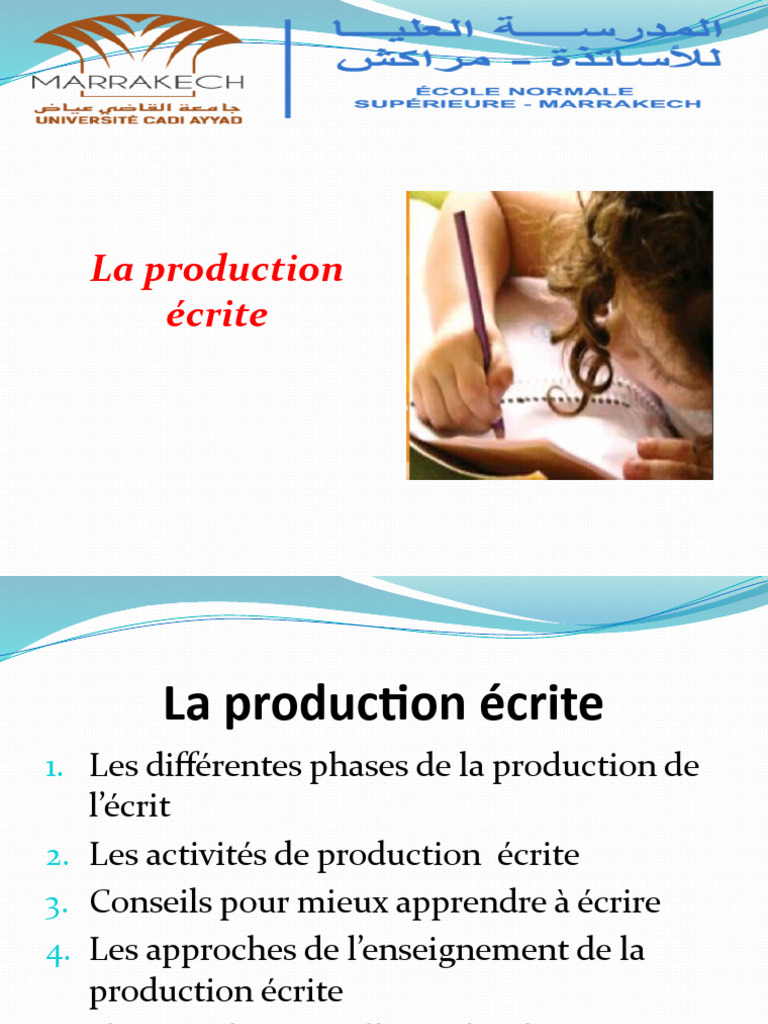 Phases de la production écrite | PDF | la communication | Technologies ...