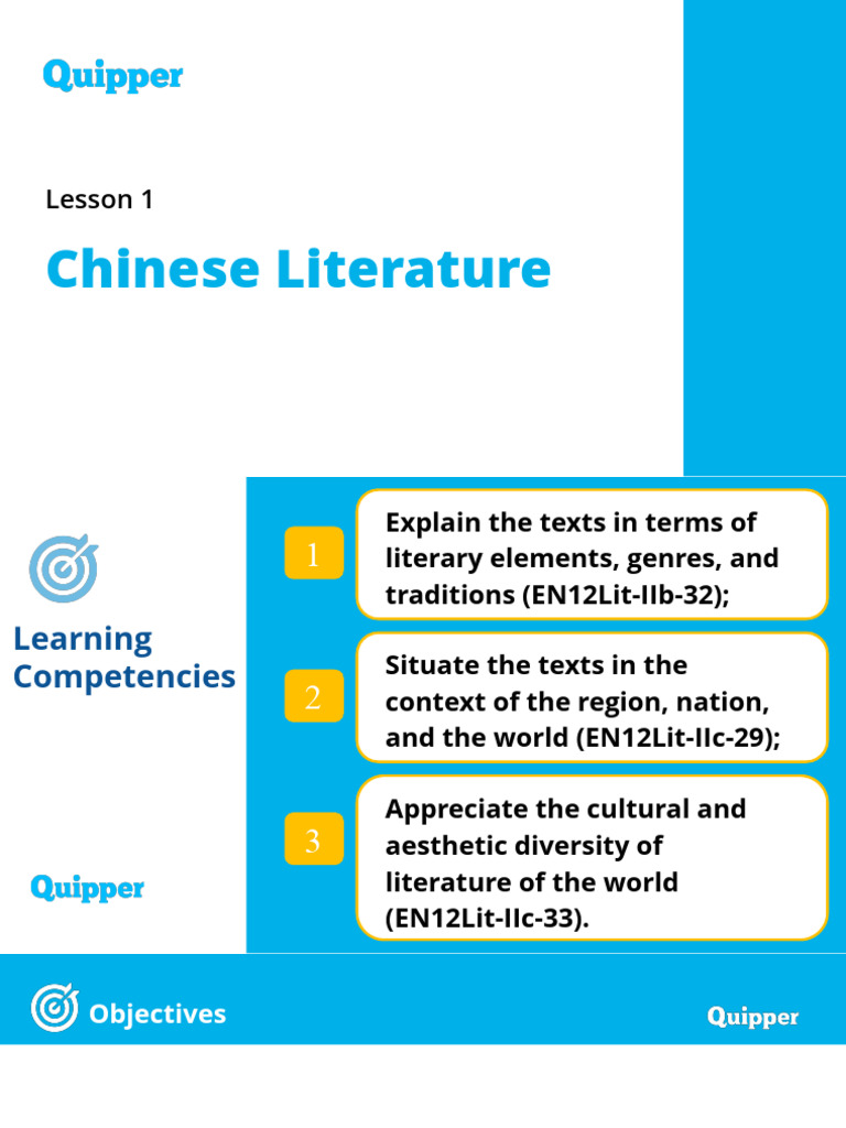 LT 11 12 Unit 17 Lesson 1 Chinese Literature 1 | PDF | Chinese ...