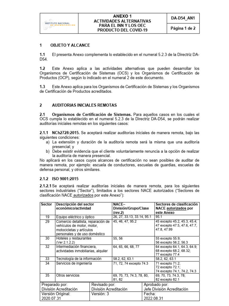 DA-D54 - v03 COVID-19 | PDF