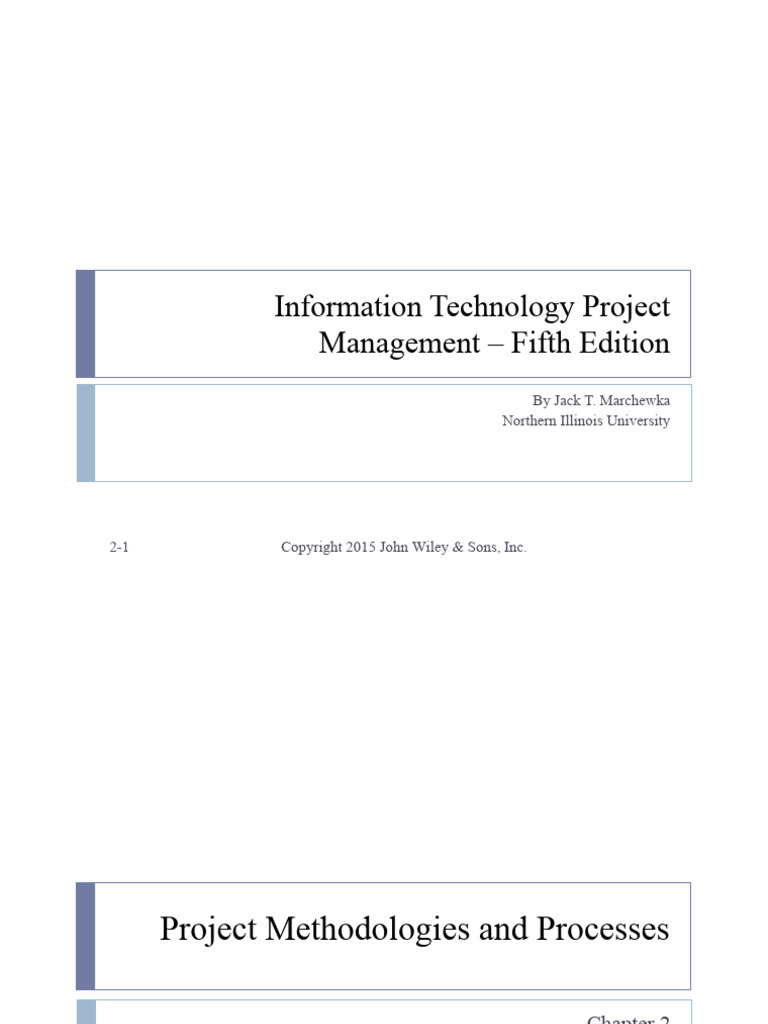 Ch02 Project Methodologies and Process | PDF | Software Development ...