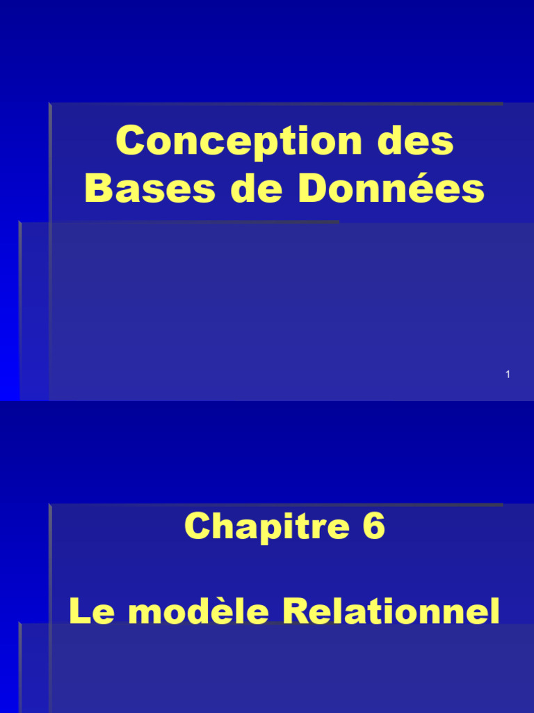 Chap3 Modele Relationnel | PDF | Base de données relationnelle | Modèle relationnel