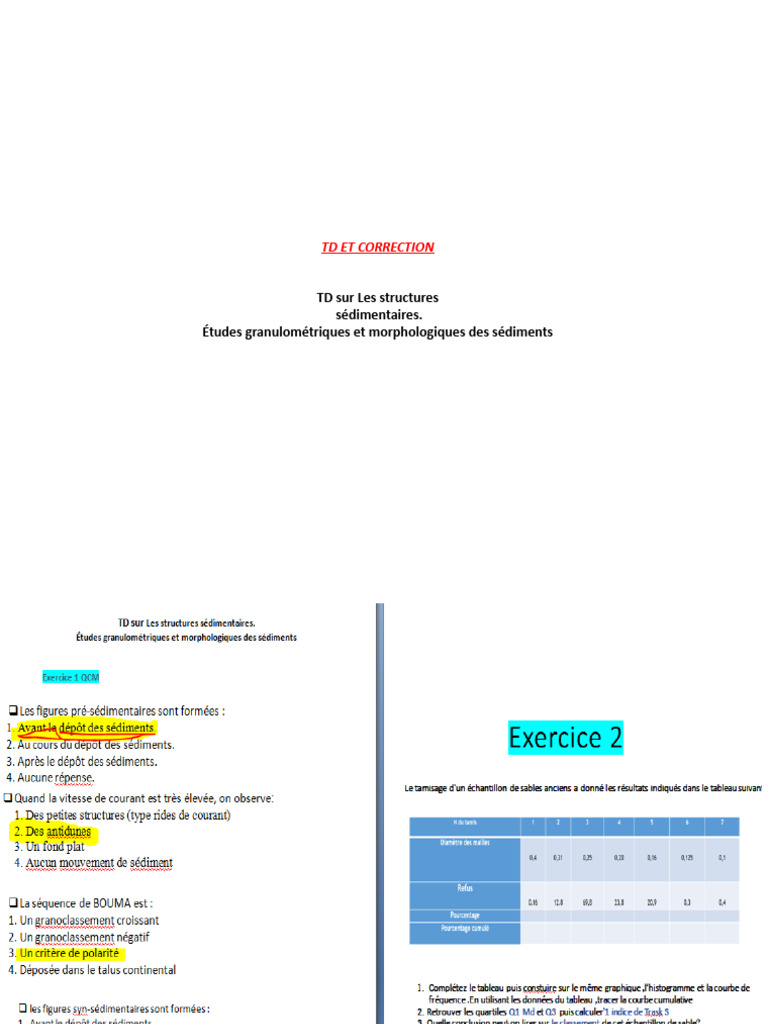 TD 4 Structures Sed Et Correction | PDF