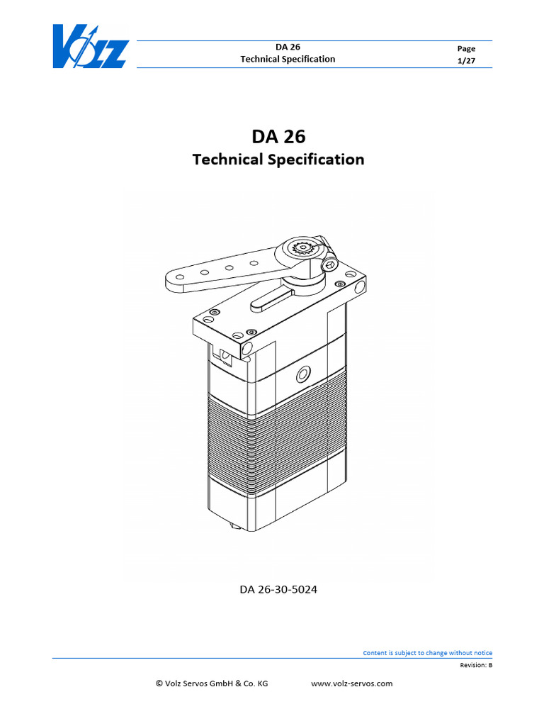 DA-26 Datasheet Uni | PDF | Electrical Connector | Servomechanism