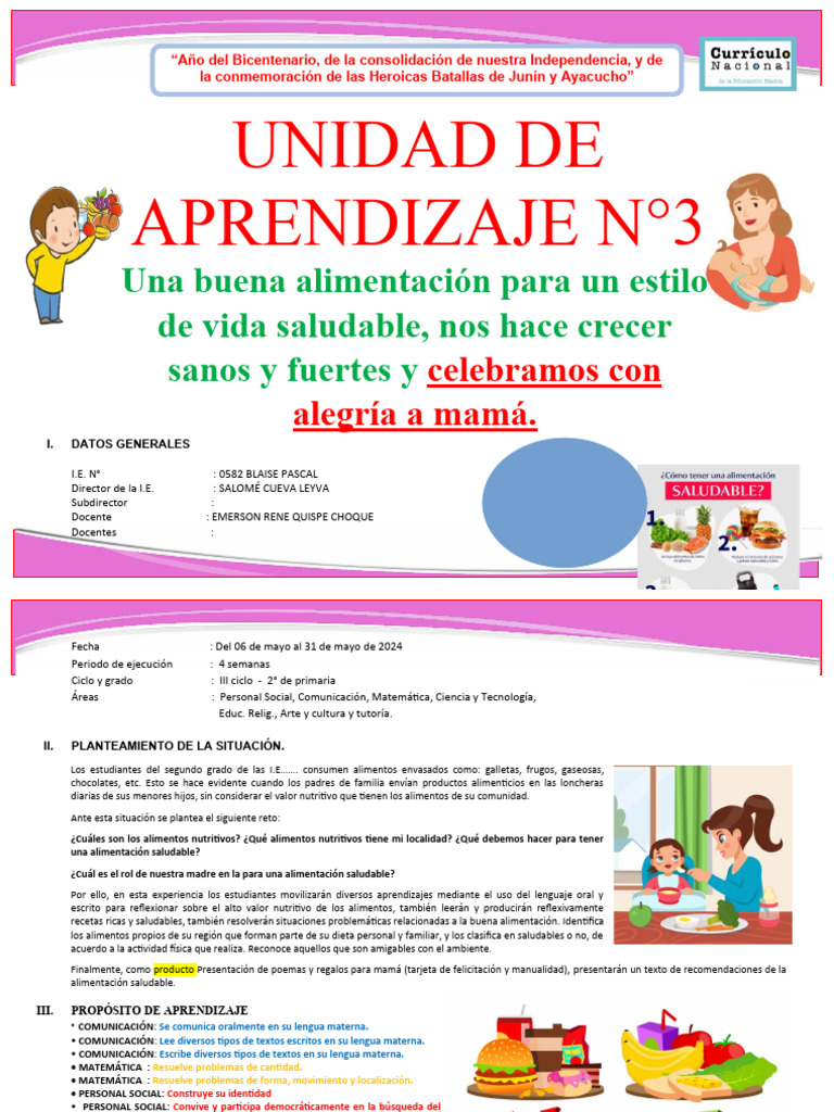 2do Unidad de Aprendizaje 3. | PDF | Aprendizaje | Evaluación