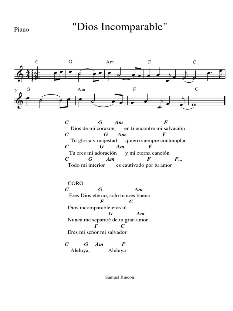 Dios Incomparable | PDF