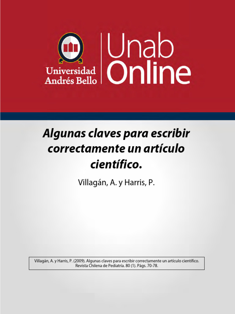 Claves para Escribir Artículos Científicos | PDF | Publicación ...