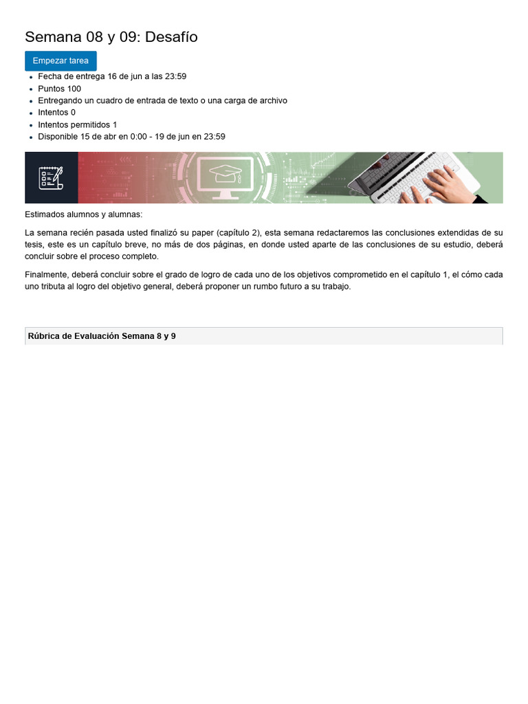 Semana 08 y 09 - Desafío | PDF