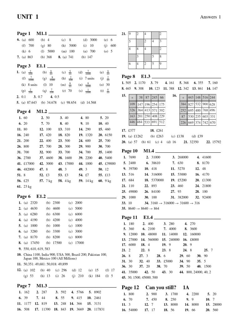Foundation Maths Book Answers | PDF
