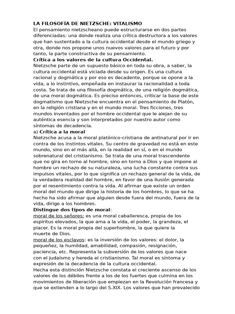 Nietzsche | PDF | Friedrich Nietzsche | Moralidad