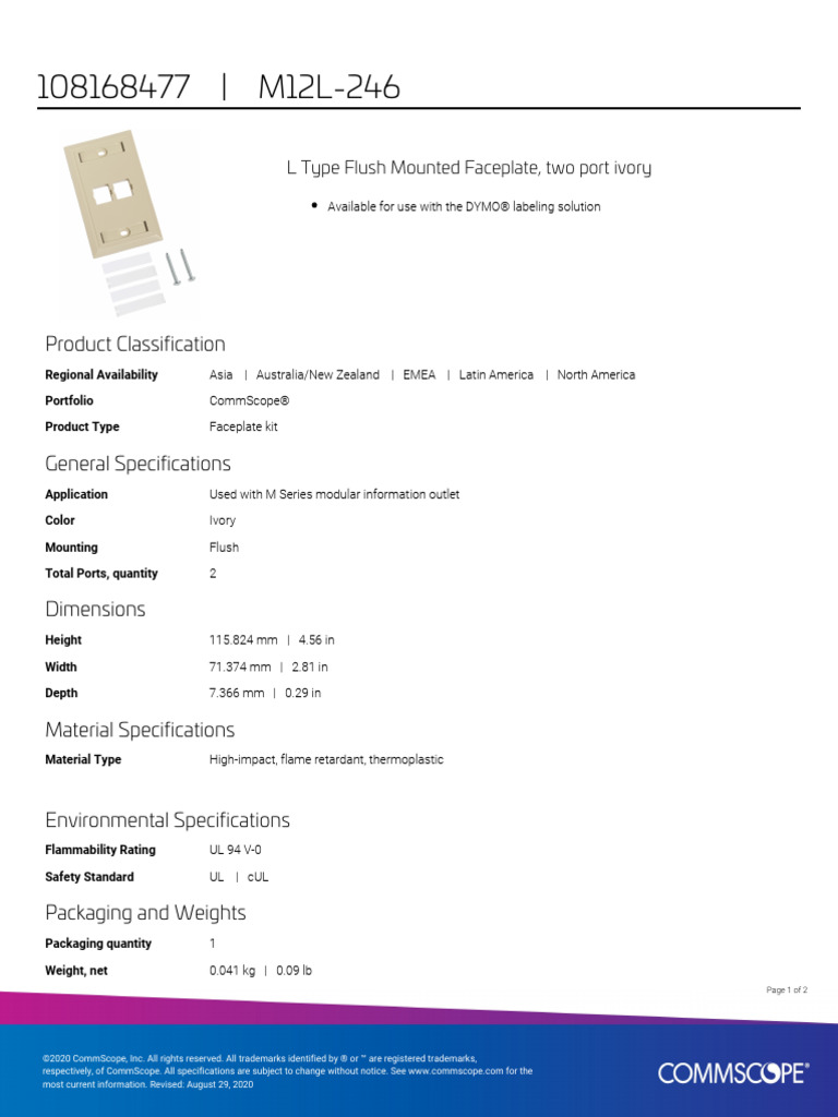 Product Specification | PDF | Packaging And Labeling
