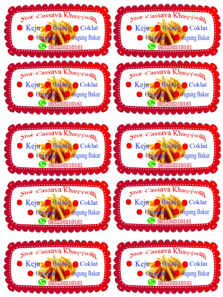 Stik Cassava Jampea | PDF