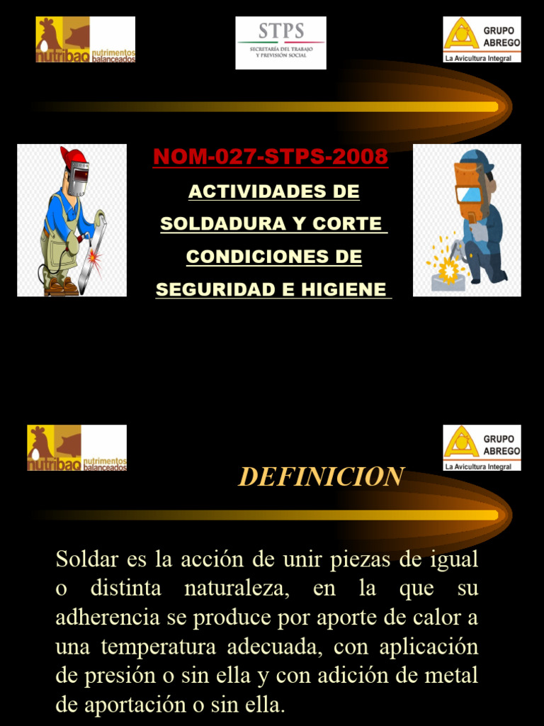 Nom-027-Stps-corte y Soldadura- Condición de Seguridad | PDF | Soldadura | Construcción