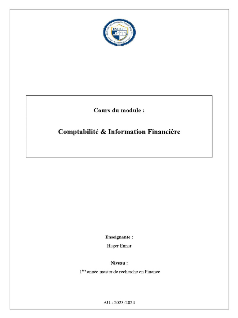 Cours CIF | PDF
