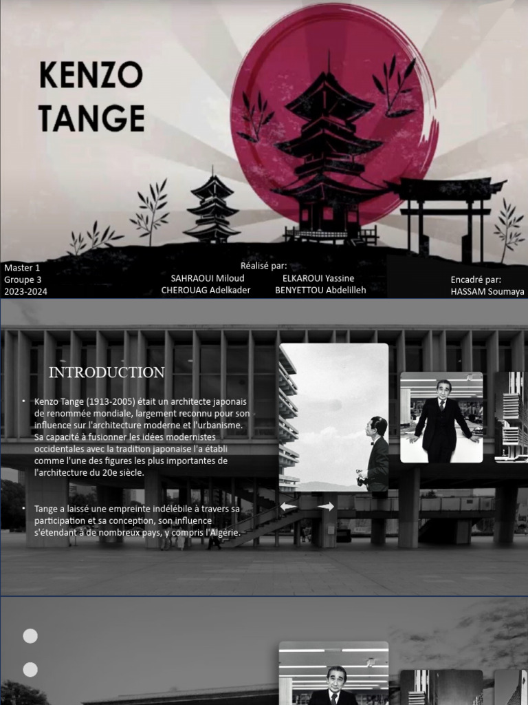 Affichage Finale Exposé Hca Kenzo Tange | PDF