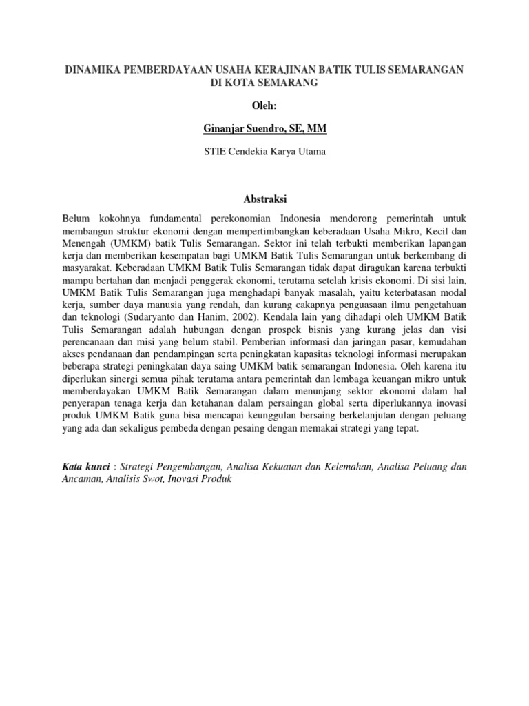 Jurnal Kualitatif | PDF | Bisnis