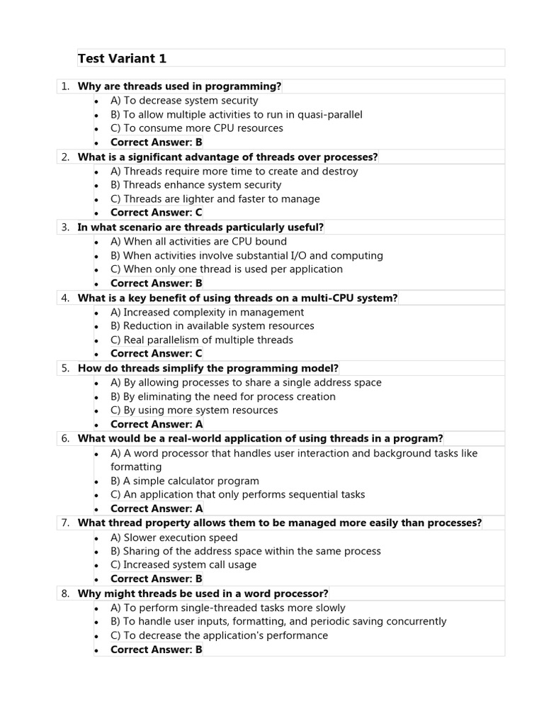 Lecture 6 | PDF | Thread (Computing) | Process (Computing) Lecture 6 | PDF | Thread (Computing) | Process (Computing)
