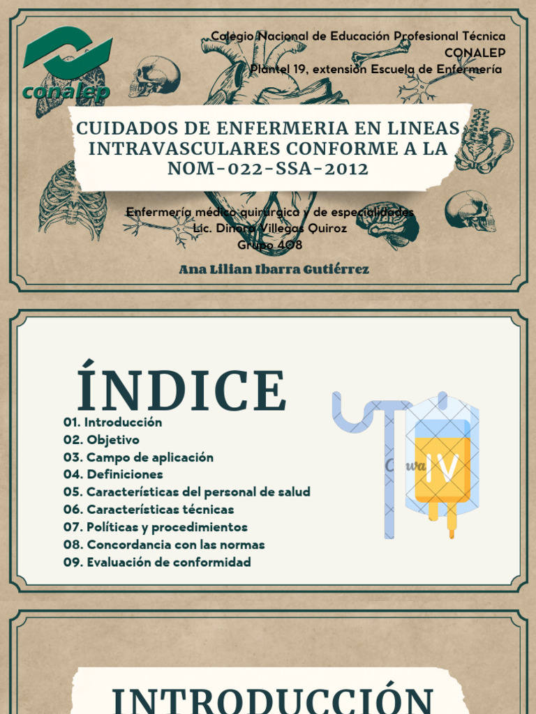 Cuidados de Enfermería Lineas Intravasculares | PDF | Terapia ...