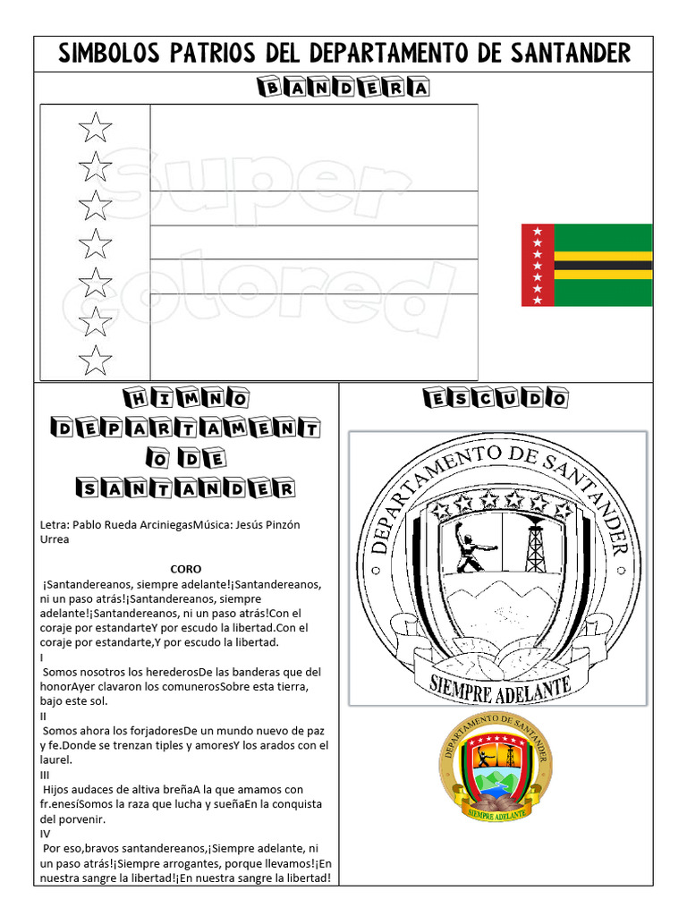 Símbolos Patrios de Santander | PDF