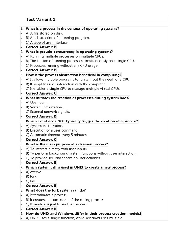 Lecture 5 | Download Free PDF | Process (Computing) | Operating System