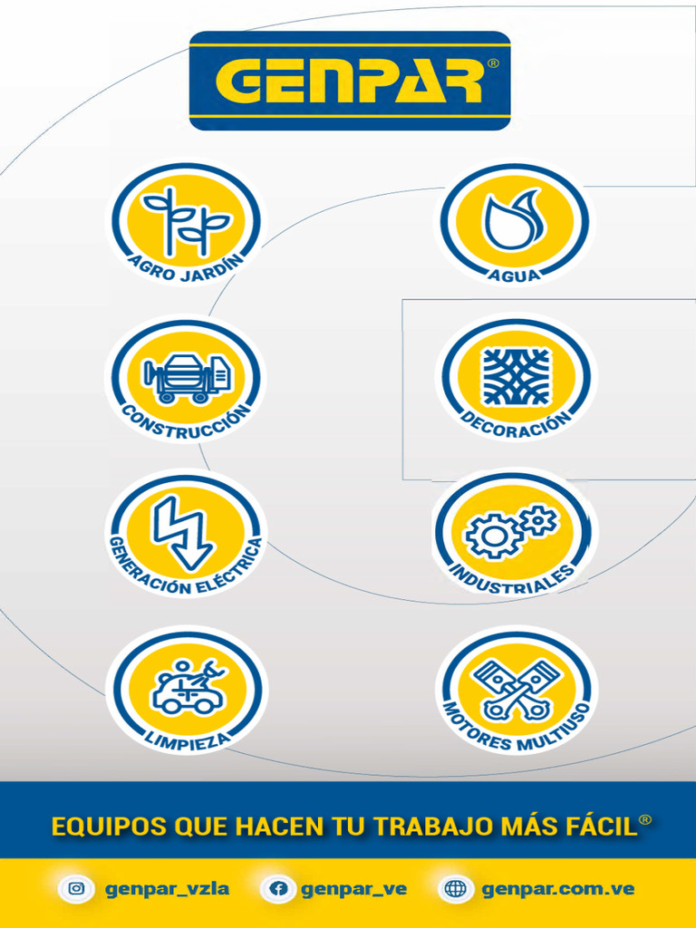 Genpar Catalogo Interactivo | PDF | Bomba | Motores